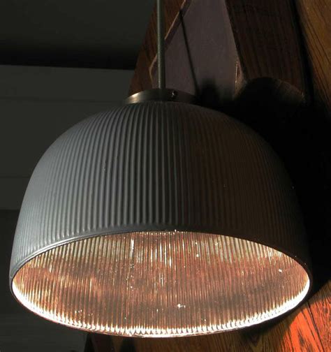 Pair Of Grey And Silvered Mercury Glass Industrial Fixtures