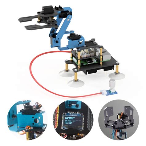 Adeept Rasparm S 4 Dof Programmable Robotic Arm Kit For Raspberry Pi 4