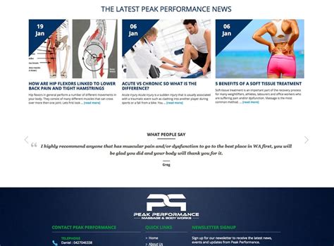 Peak Performance Massage Body Works
