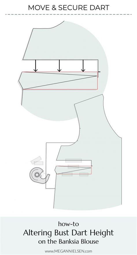How To Alter Bust Dart Height Megan Nielsen Patterns Blog