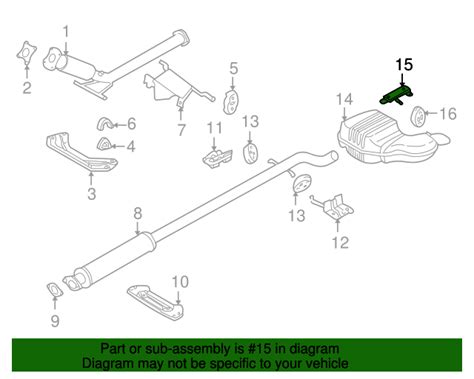 9179018 Rear Muffler Bracket 1999 2014 Volvo