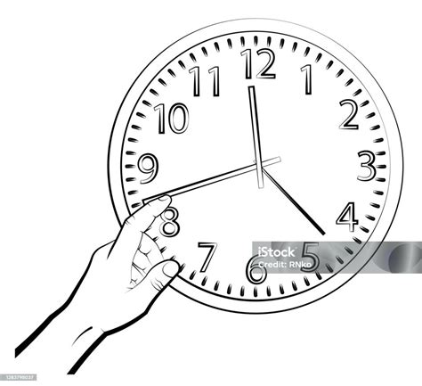 인간의 손은 기계 시계의 손을 번역합니다 개념을 깨울 시간입니다 측정 시간을 위한 기계식 시계 벡터 개념에 대한 스톡 벡터 아트 및 기타 이미지 Istock
