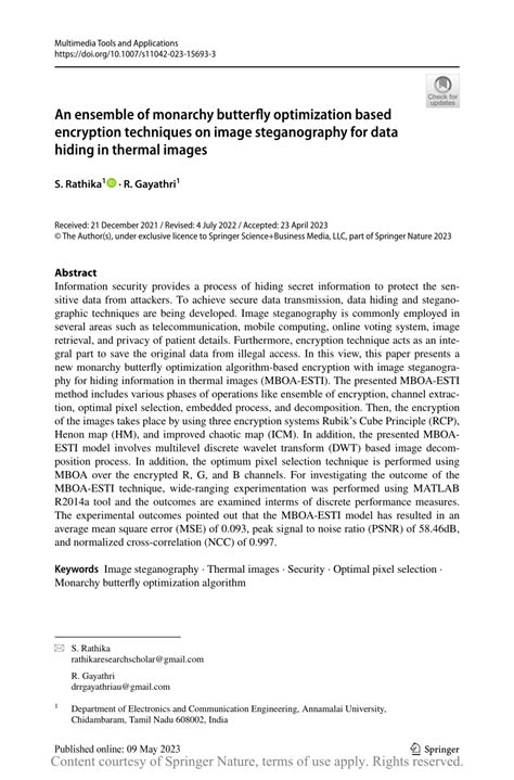 An Ensemble Of Monarchy Butterfly Optimization Based Encryption