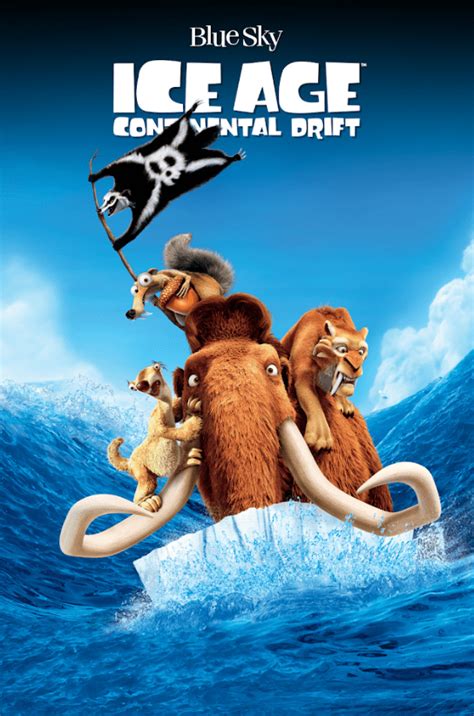 Ice Age Continental Drift 2012 Movie Poster 24x36 Animated Adventure