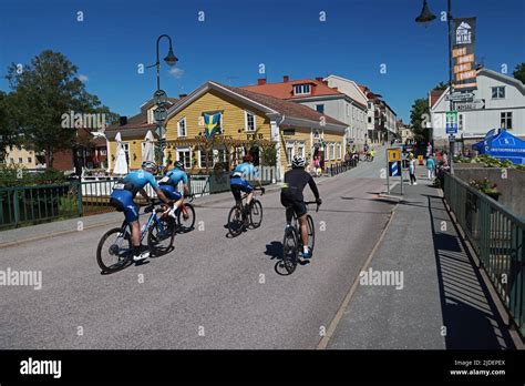 Cyclists In Askersund During The Worlds Largest Recreational Bike