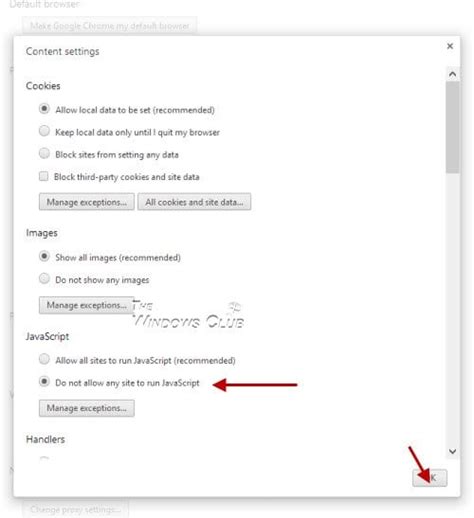 Desactivar JavaScript En Internet Explorer Chrome Firefox Opera