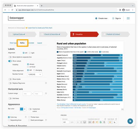 How To Create Your First Datawrapper Chart Datawrapper Academy