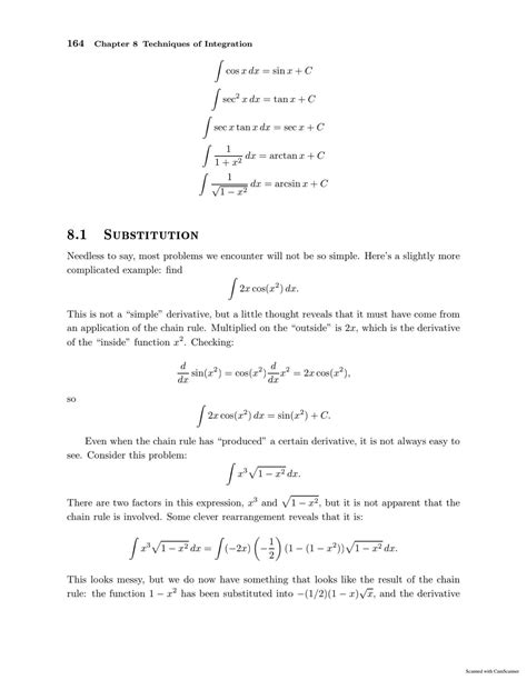 Solution Techniques Of Integration Studypool