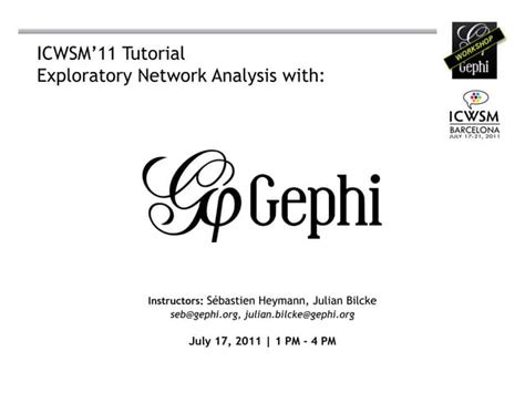 Sp1 Exploratory Network Analysis With Gephi Pdf