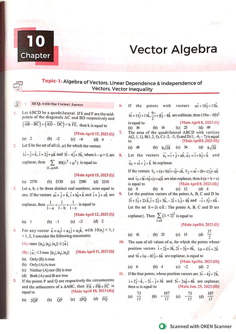 Mathematics JEE PYQ JEE Mathematics PYQs Studocu
