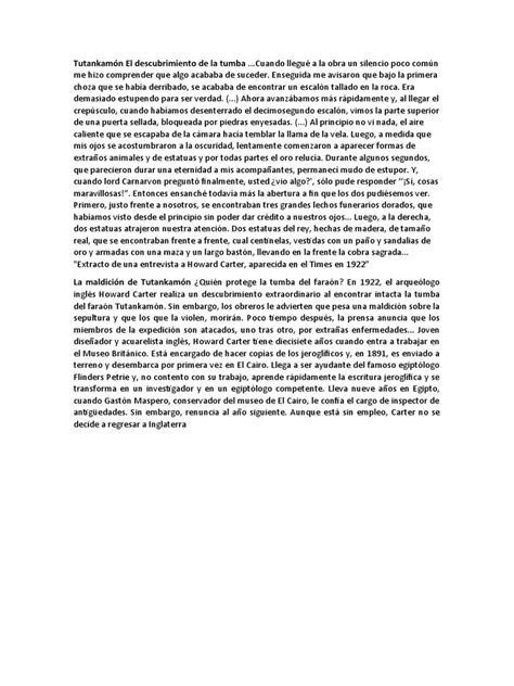 Tutankamon Pdf Tutankamón Antiguo Egipto
