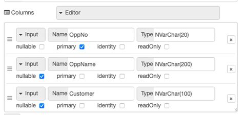 Node Red Contrib Mssql Plus Invalid Column Type General Node