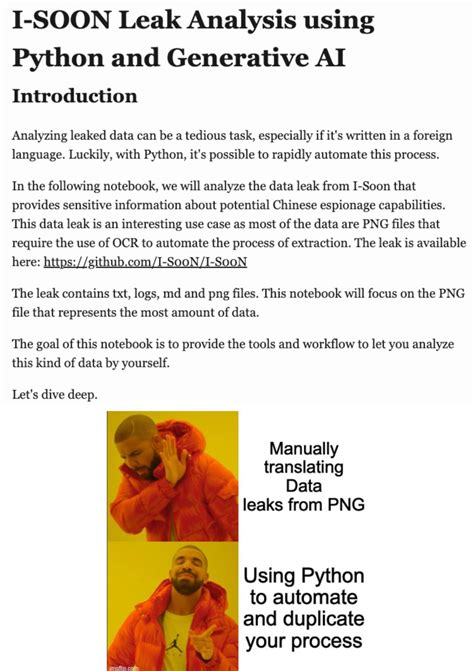 Infosec Leak Python Generativeai Llm Threatintelligence Thomas Roccia 15 Comments