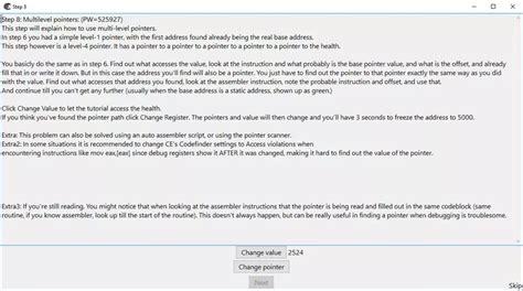 Hướng Dẫn Cơ Bản Về Cheat Engine Multilevel Pointers Phần 2