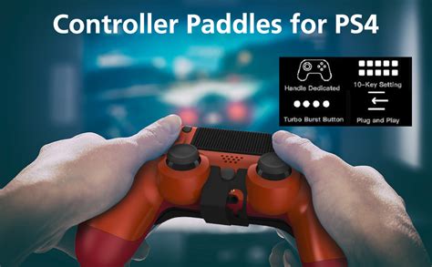 Drili Paddles For Ps4 Controller Back Button Attachment For Ps4 Controller Turbo