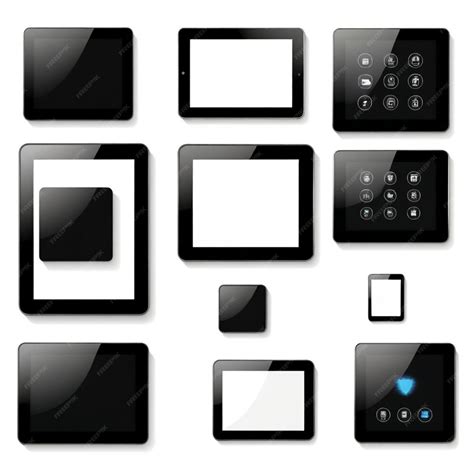 A Collection Of Smart Phones With One That Has A White Background Premium Ai Generated Vector