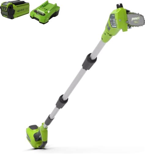 GREENWORKS 40 VOLT ACCU TAKKENZAAG INCL 2 0Ah ACCU EN OPLADER Bol
