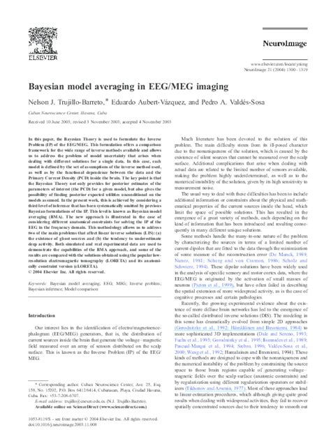 Pdf Bayesian Model Averaging In Eegmeg Imaging