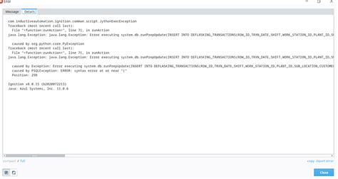 Error Insert Has More Target Columns Than Expressions Ignition Inductive Automation Forum