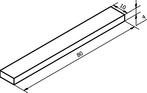 Schematic Representation Of Specimen Geometry Download Scientific