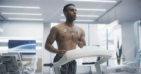 Woman Undergoing Exercise Test On Treadmill Stock Image F043 8937 Science Photo Library