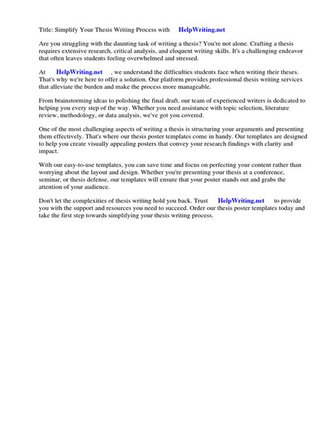 Thesis Poster Template Pdf Thesis Concrete