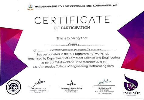 varun k on linkedin i have successfully completed c programming