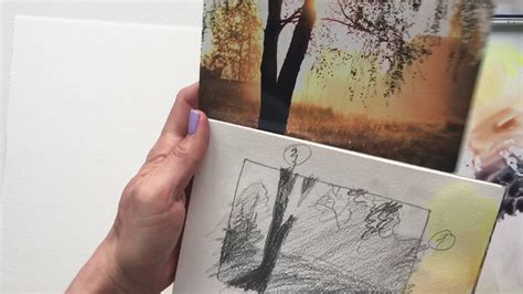 Рисуем акварелью солнце утро Youtube