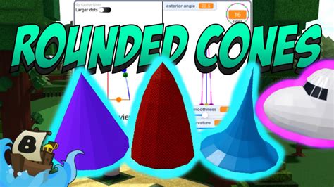 Tutorial Build Any Rounded Cones In Build A Boat For Treasure Roblox Youtube
