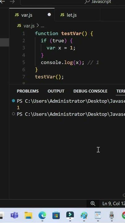Difference Between Var Let In Javascript Var And Let Javascript Lazzycodetech Varandlet