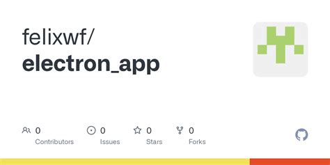 GitHub Felixwf Electron App
