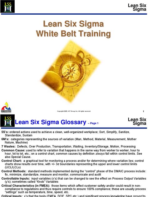 Lean Six Sigma Glossary Pdf Six Sigma Standard Deviation