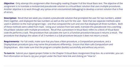 solved objective only attempt this assignment after