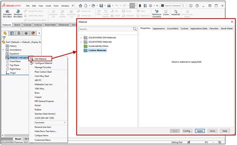 How To Create A Custom Material In SOLIDWORKS