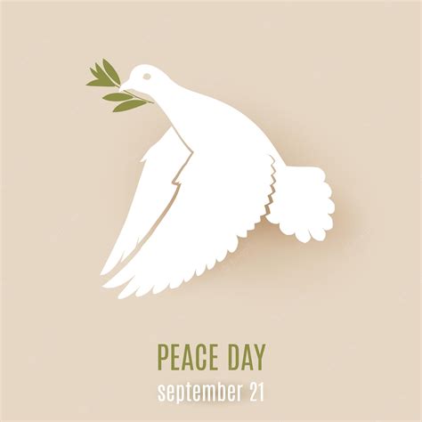 평화의 비둘기 프리미엄 벡터