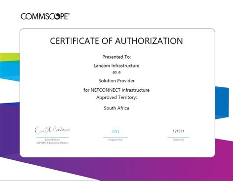 Commscope Structured Cabling Certification Lancom Infrastructure