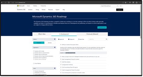 Microsoft Dynamics 365 Roadmap Dennis 365 For Operations