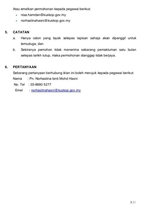Iklan Jawatan Kosong Kementerian Pembangunan Usahawan Dan Koperasi