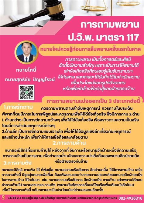 การถามพยานในศาล สำหรับทนายใหม่ การพูด การบริหาร