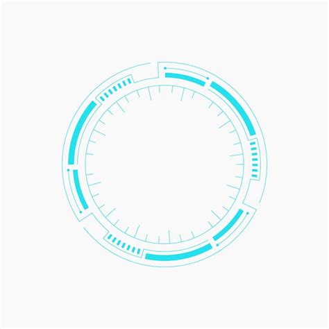Premium Vector Futuristic Tech Circle