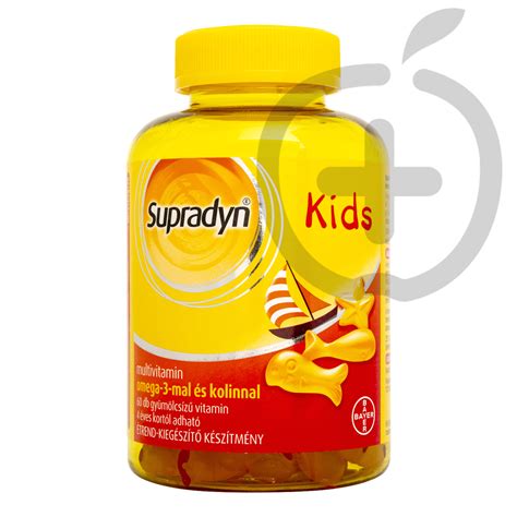 Supradyn Kids multivitamin Omega3 gumicukor | Avokado bevásárlás