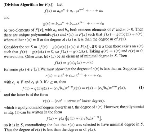 abstract algebra understanding the proof of the division algorithm