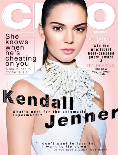 Kendall Jenner In Cleo Magazine Singapore June Hawtcelebs