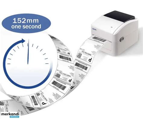 Roll Label Printer Up To 108 Mm Wide Connectable To Pc Usb Bluetooth Wireless For Shipping