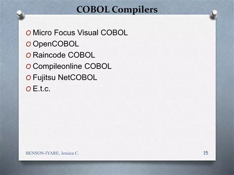 Introduction To Cobol Programming Language Ppt