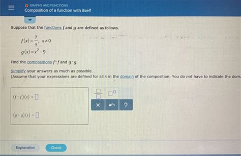 Solved O Graphs And Functions Composition Of A Function With