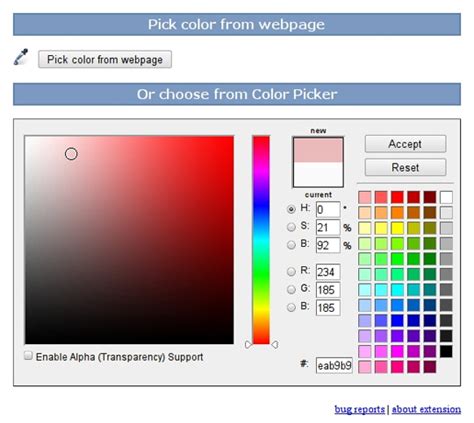 Hex Color Picker Chrome Extension Warehouse Of Ideas
