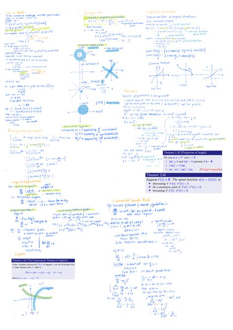 Calc Sheet Based On The Lecture Notes And Theories MAST Unimelb Studocu