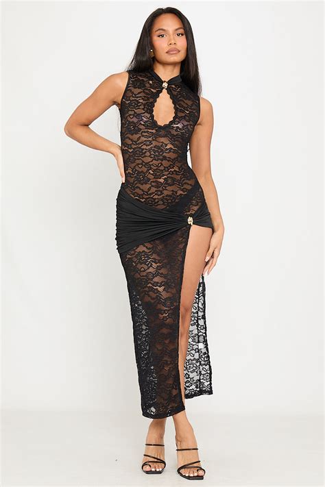 White Lace Maxi Dresses