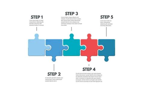 Puzzle Infographic Steps
